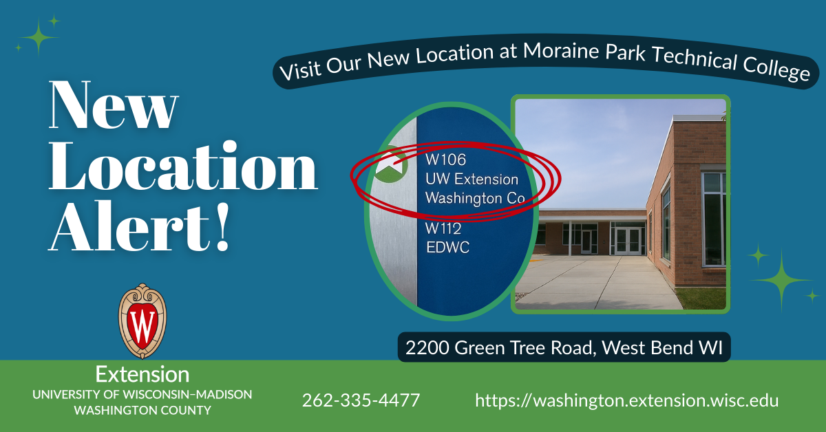 Extension Washington County Has Moved! – Extension Washington County